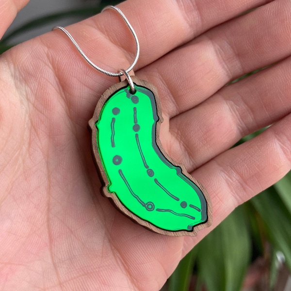 Pickle Necklace - Etsy