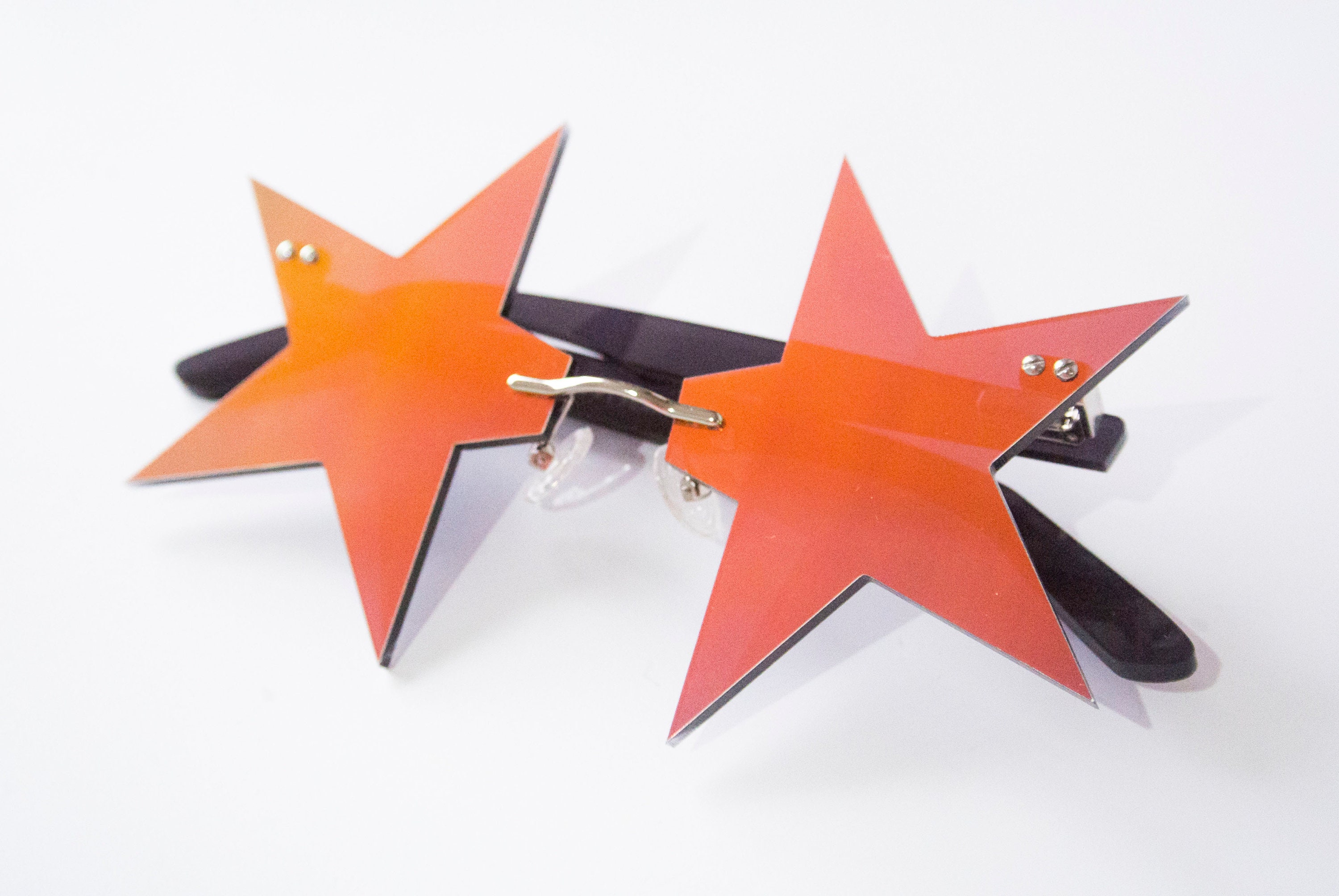 Neon Pointed Star Glasses - Etsy UK