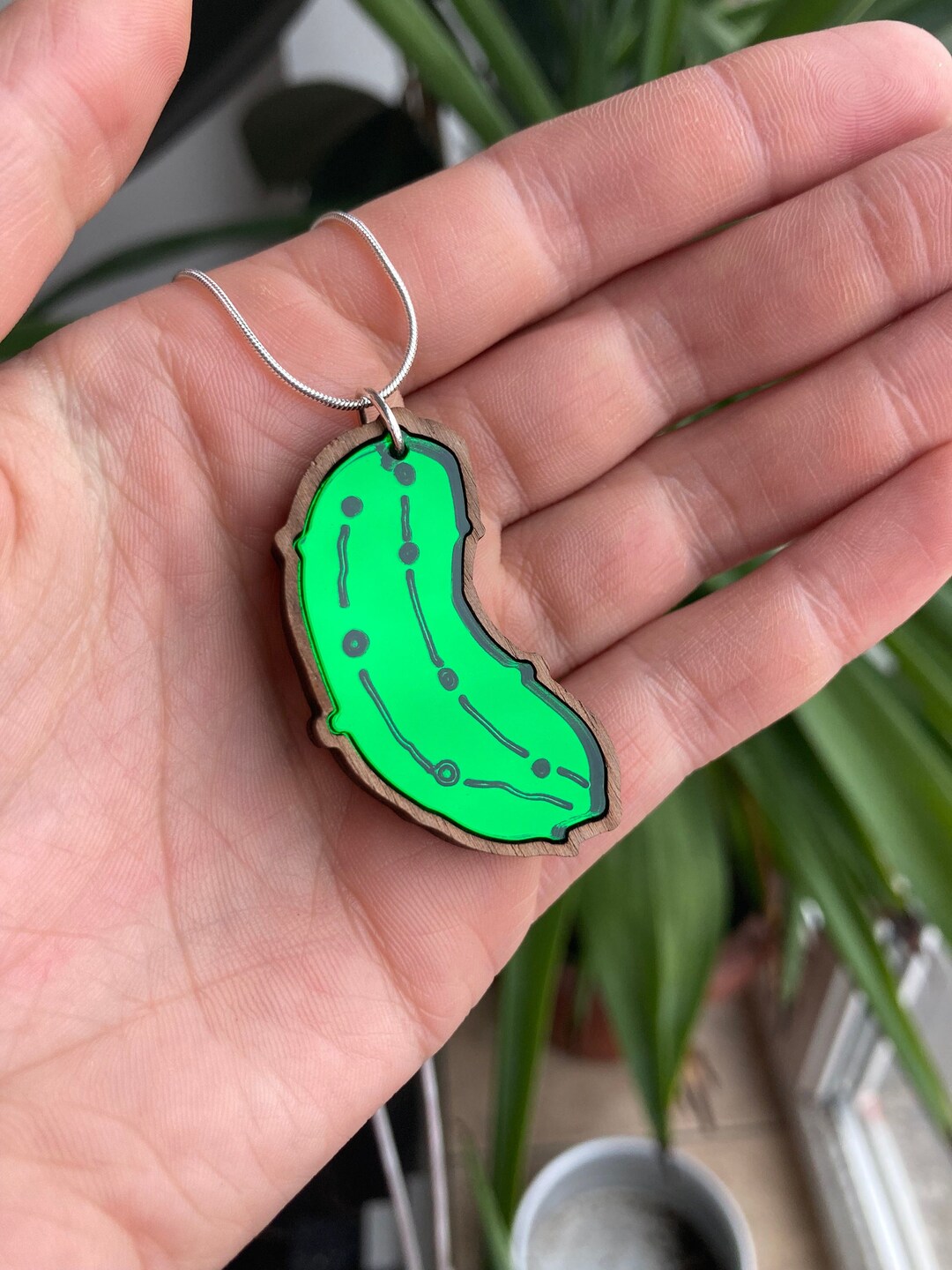 Pickle Necklace - Etsy