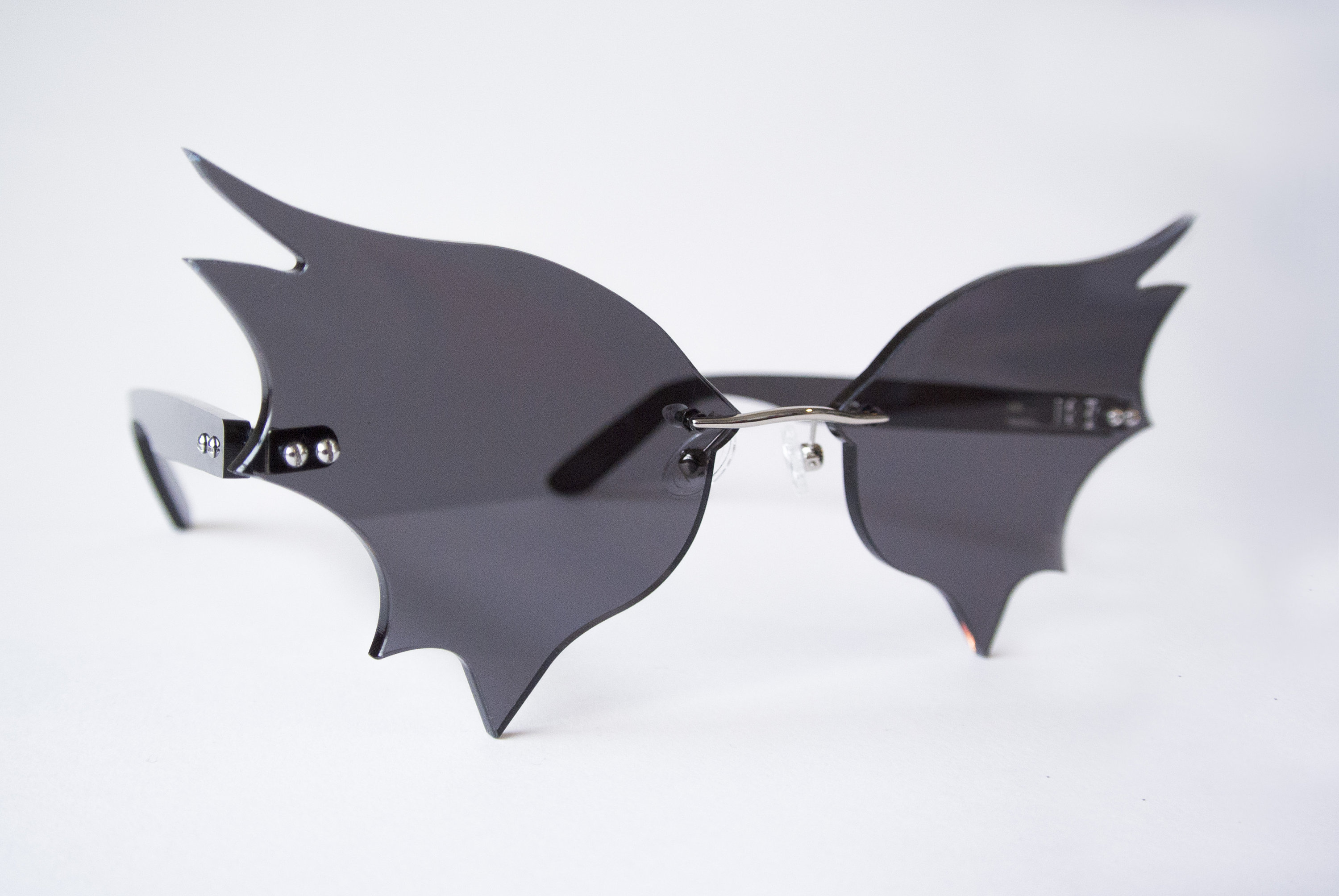 Black Bat Wing Glasses - Etsy UK