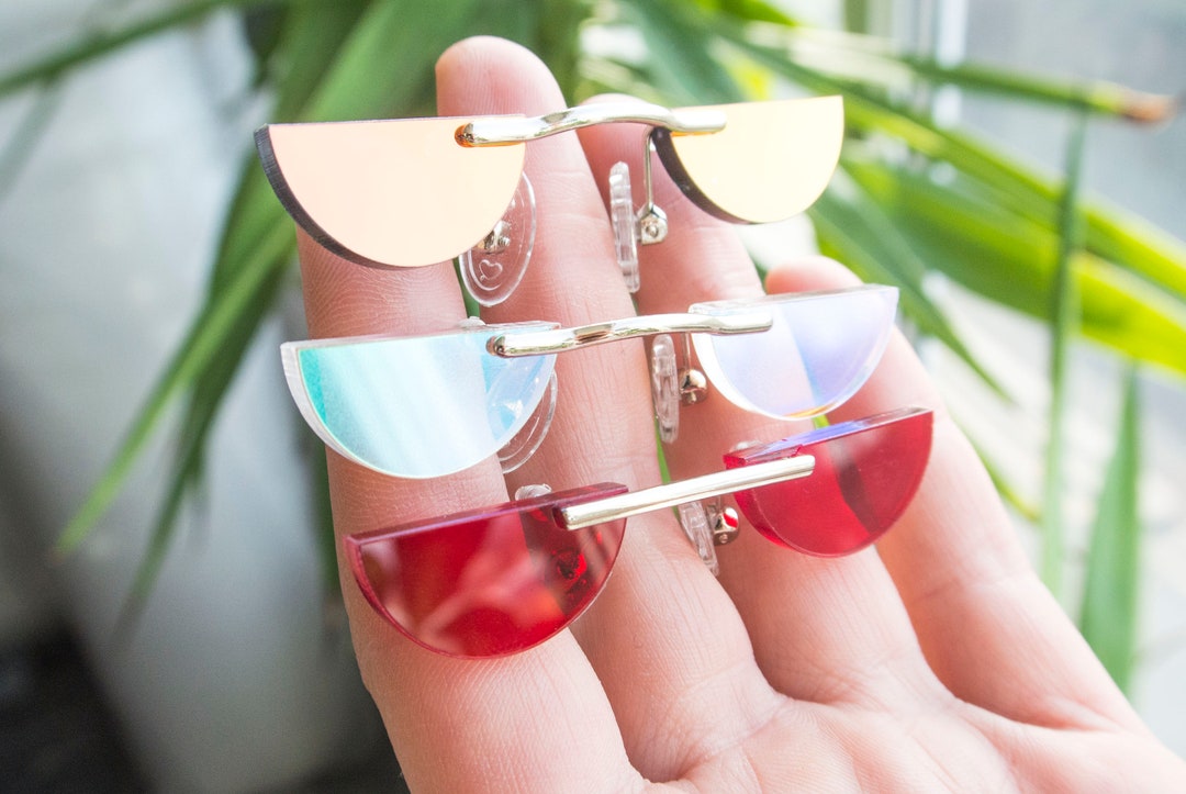 Tiny Half Moon Glasses - Etsy