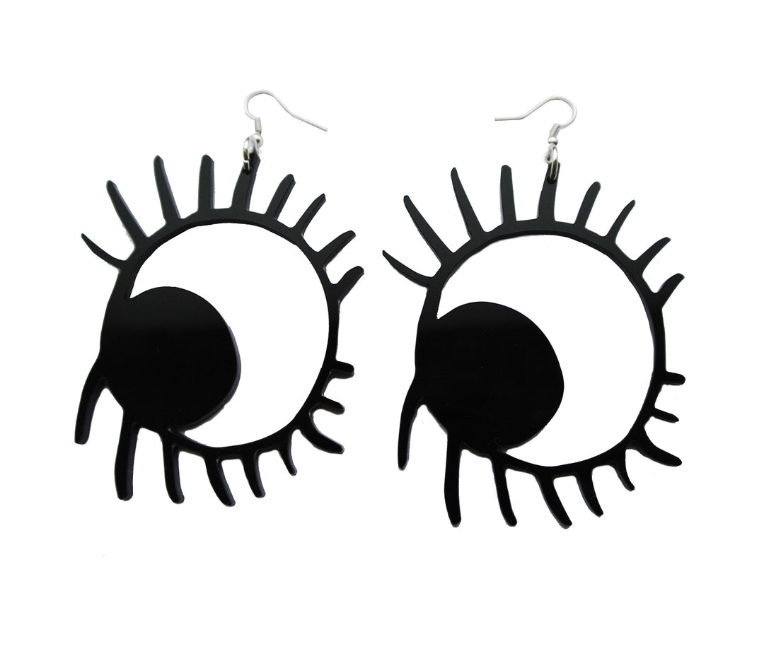 Peepers Eye Statement Earrings - Betty Boop Style - Creep - Lightweight ...