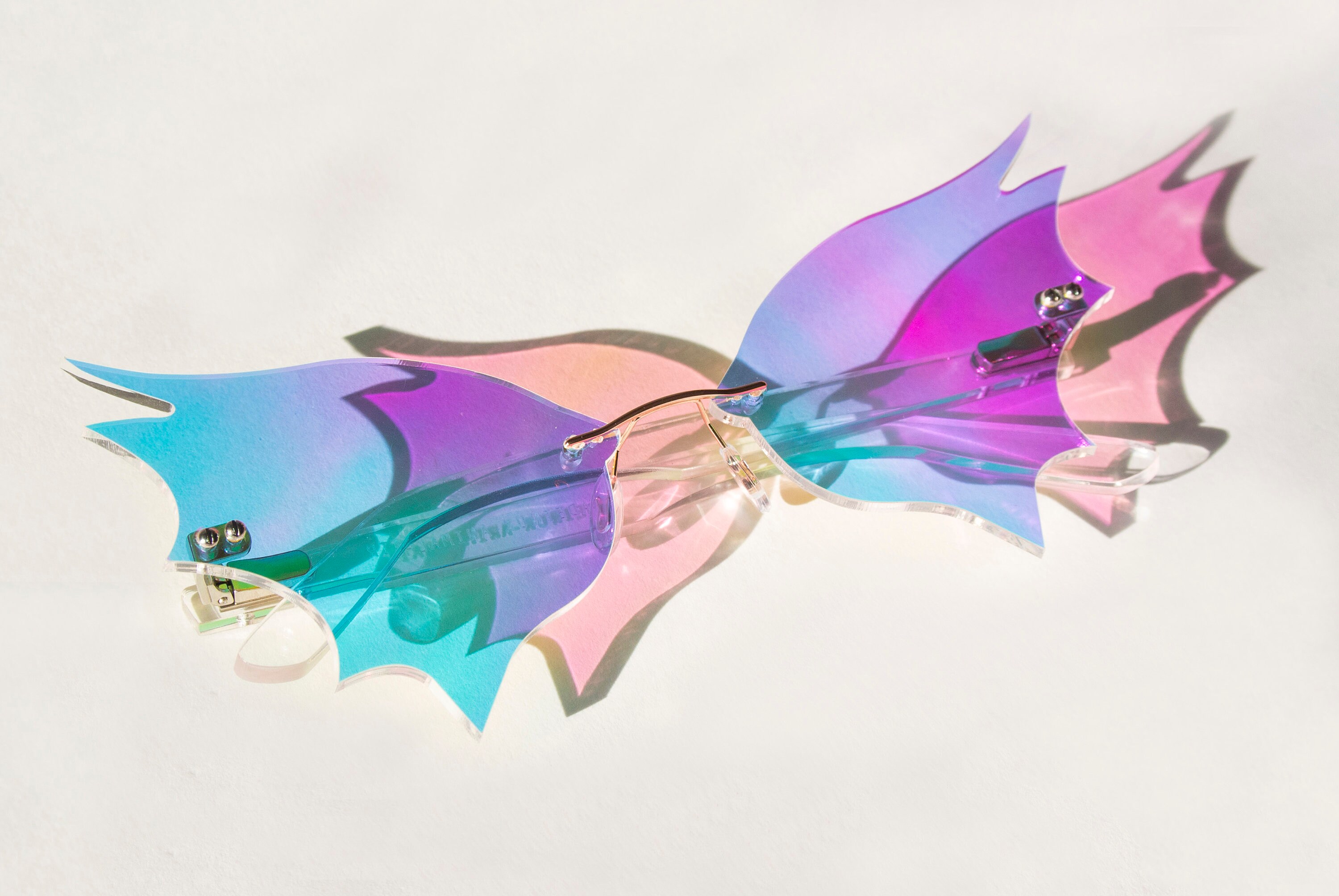 Black Bat Wing Glasses - Etsy UK