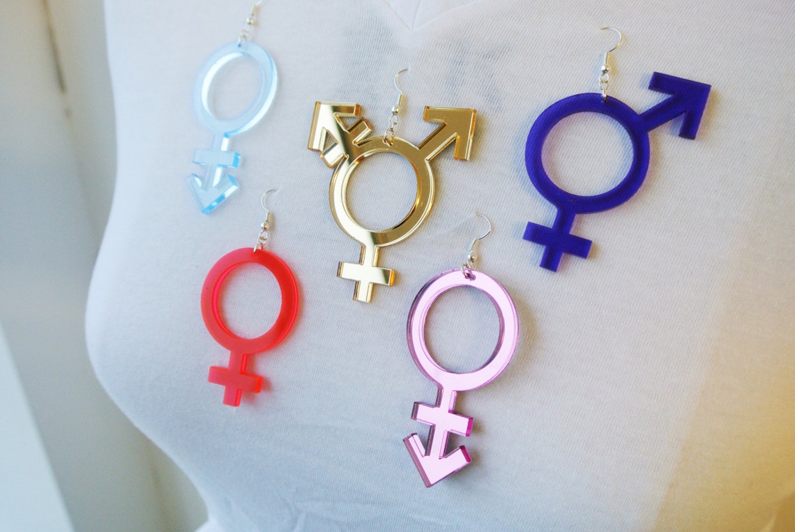 Gender Symbol Necklace - LGBTQ- Equality - Pride - Statement LGBT ...