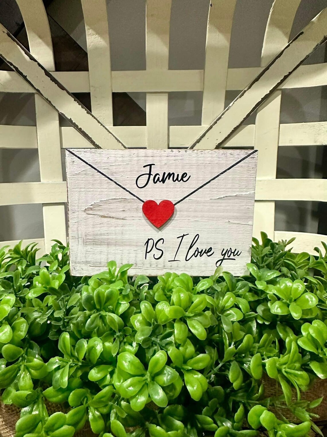 Personalized Love Letter Mini Love Note, Custom Wooden Valentine Decor ...