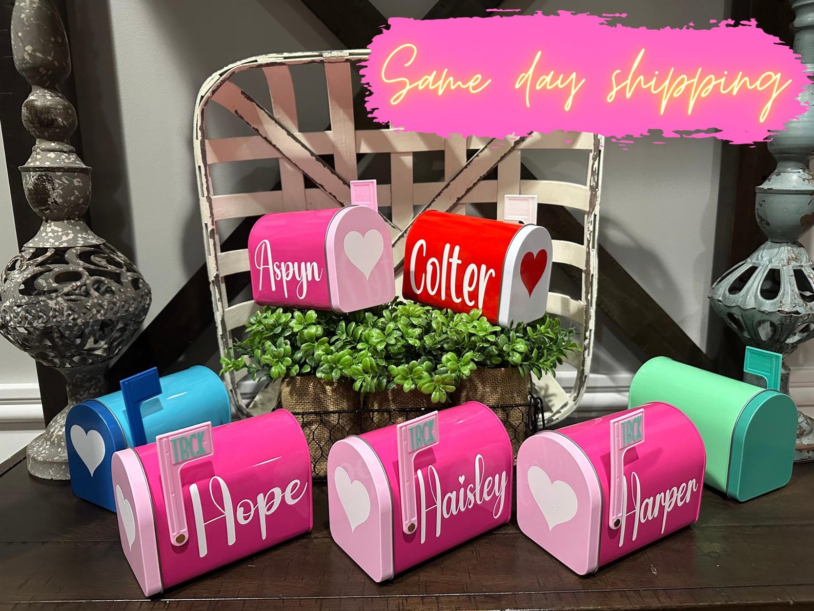 Personalized Valentine’s Day Mini Mailbox – Custom Name Gift for Kids ...
