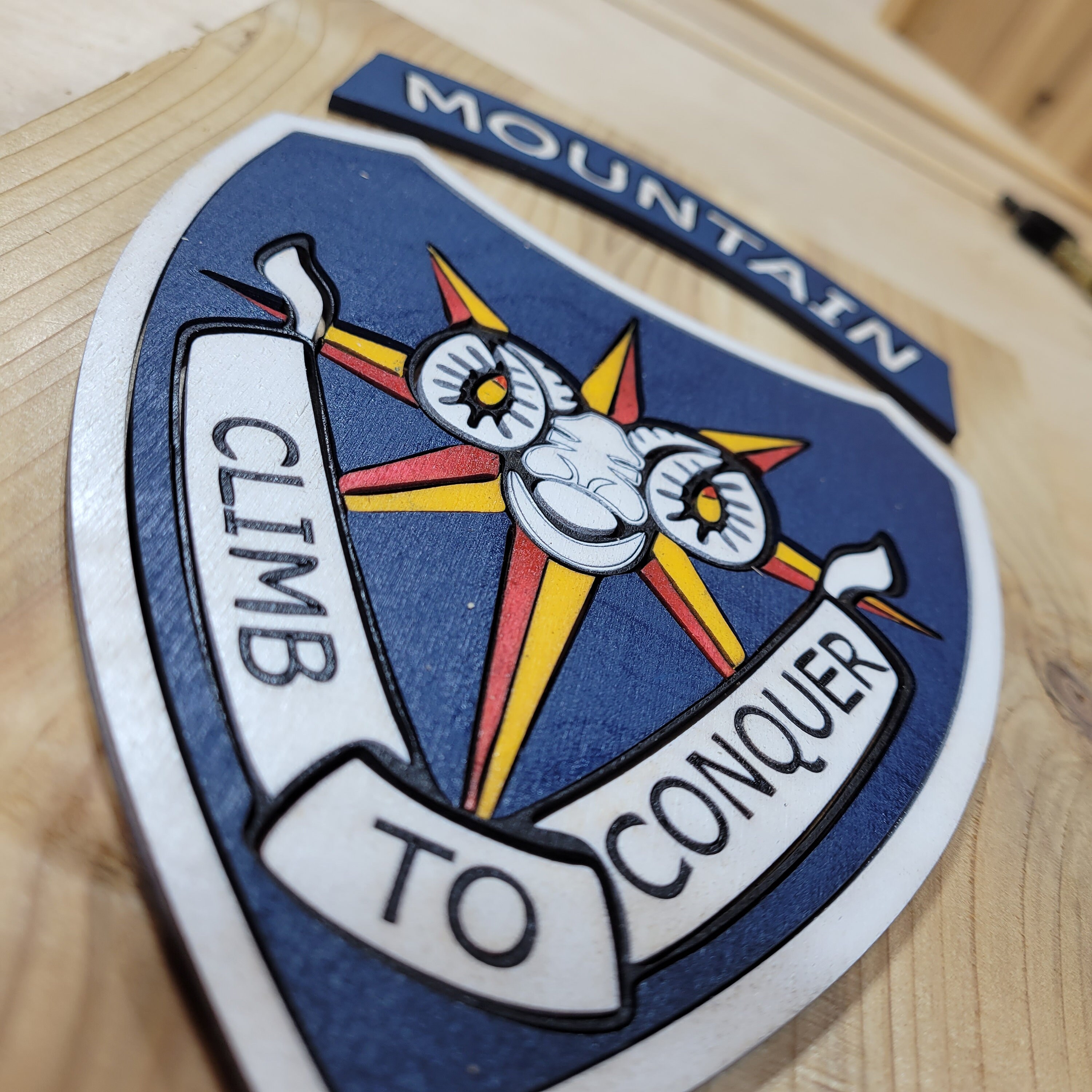 Norwich Mountain Cold Weather MCW Wooden Patch - Etsy