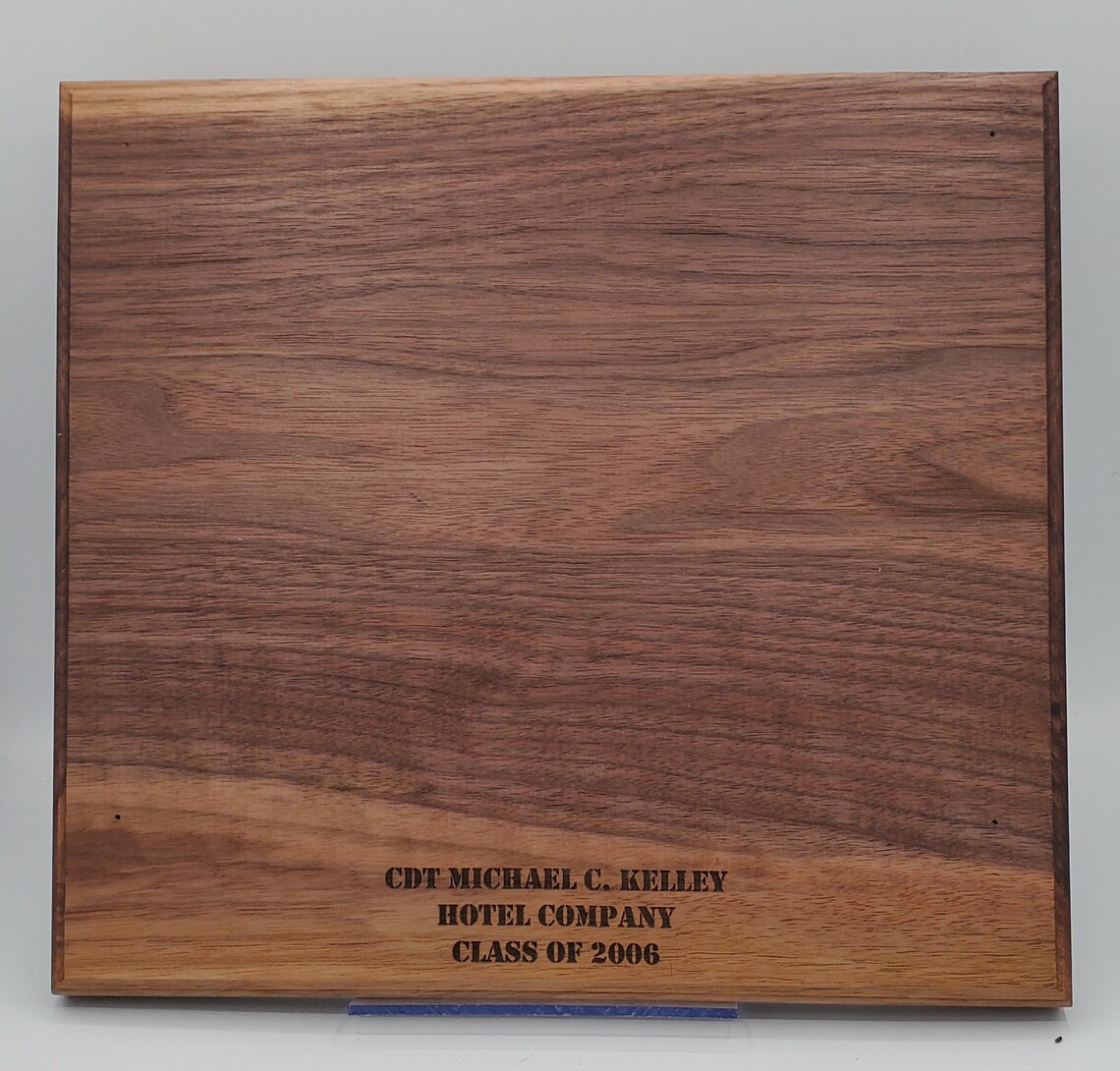 Fully Customizable Norwich Plaque with or Without a Metal Cadets Creed ...