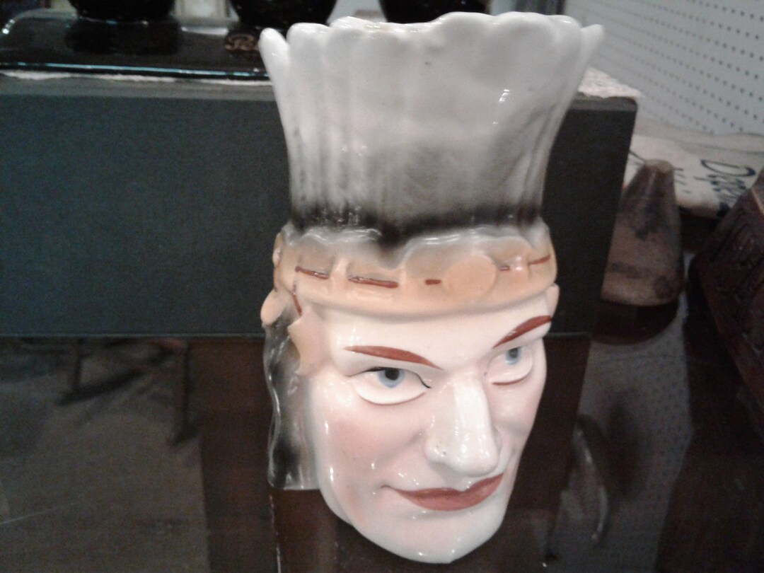 Antique Indian Head Pitcher - Etsy