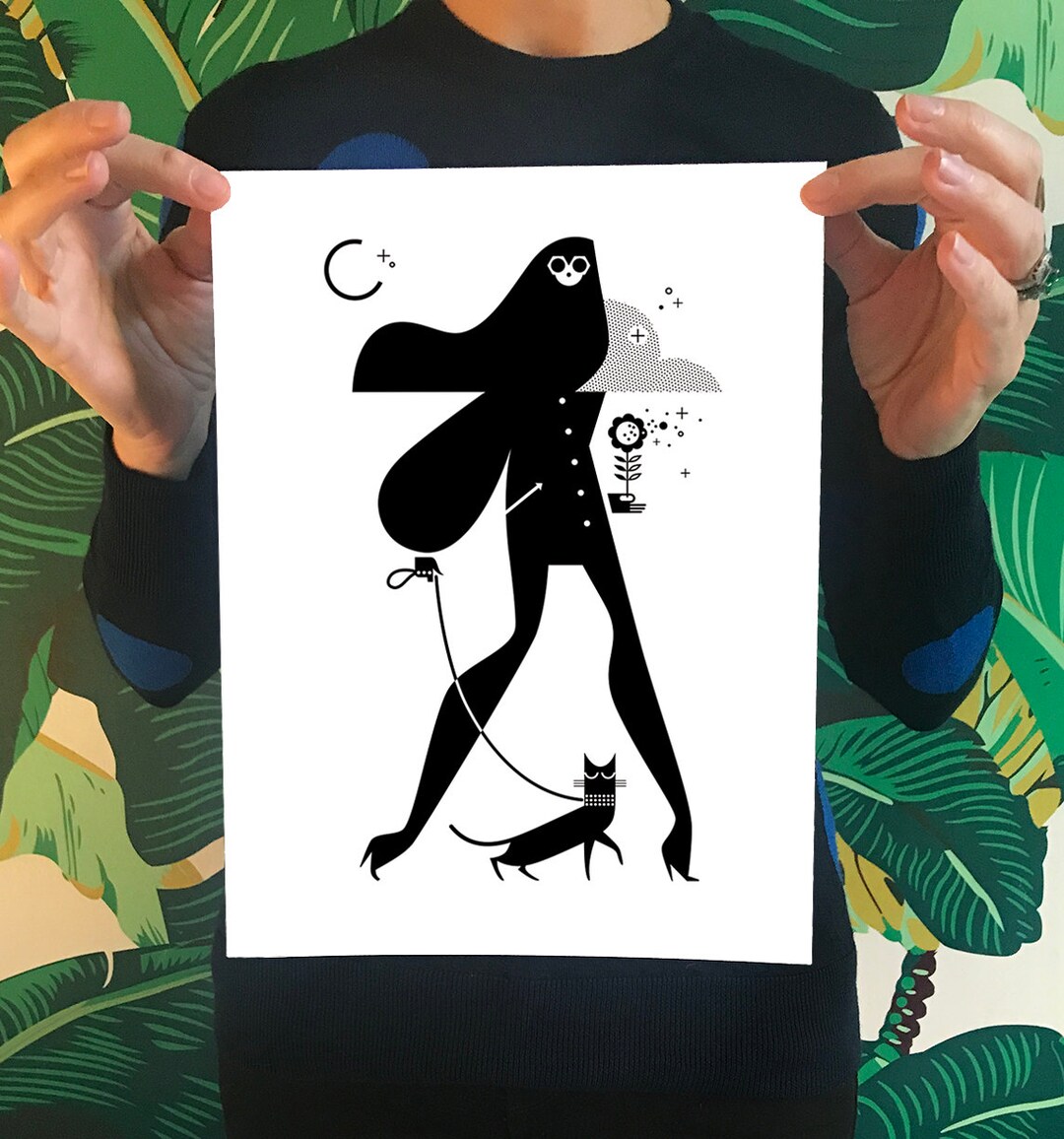 Catwalker Print - Etsy