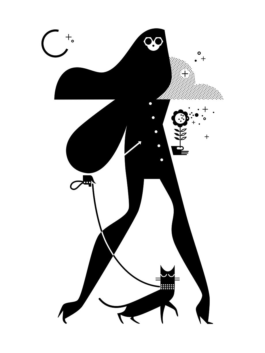 Catwalker Print - Etsy