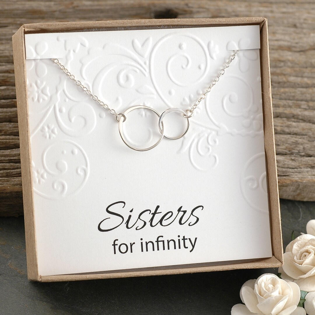 Sisters for Infinity - Connected Circles Necklace - Eternity - Infinity ...
