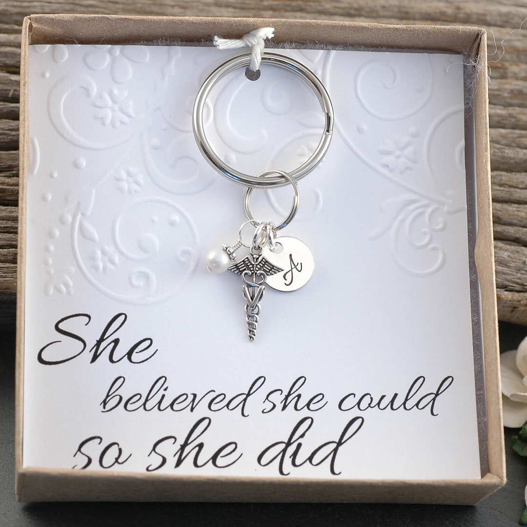 Veterinarian Key Chain, Vet Professional, Vet Gift Keychain, Sterling ...