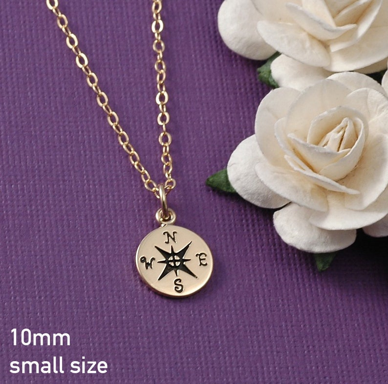 Compass Necklace - Friendship Jewelry, BFF, Best Friends - Sterling ...