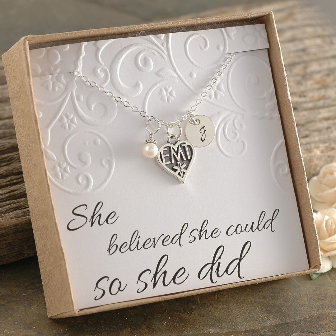 EMT Necklace - Emergency Medical Technician - First Responder ...