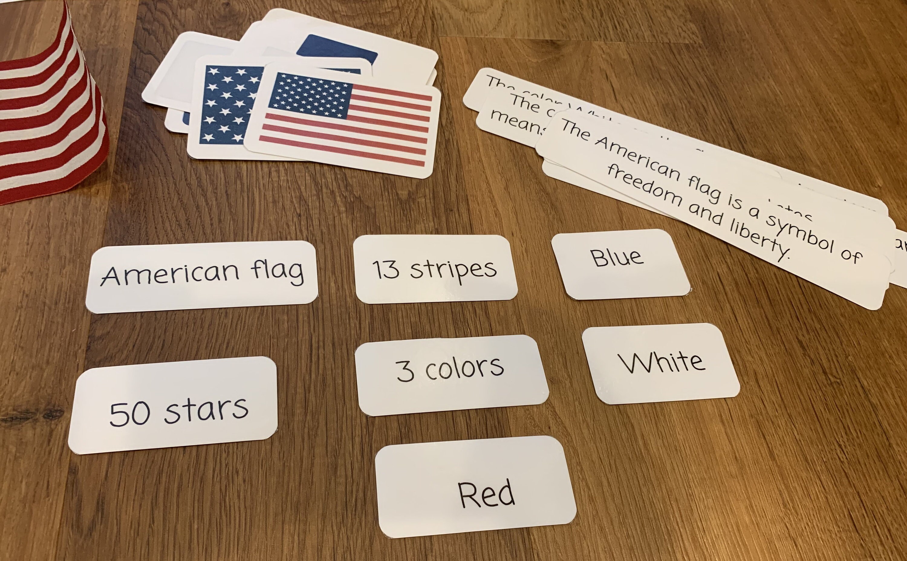 American Flag Learning Box/kit - Etsy