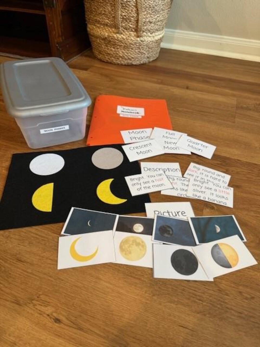 Moon Phases Learning Kit - Etsy