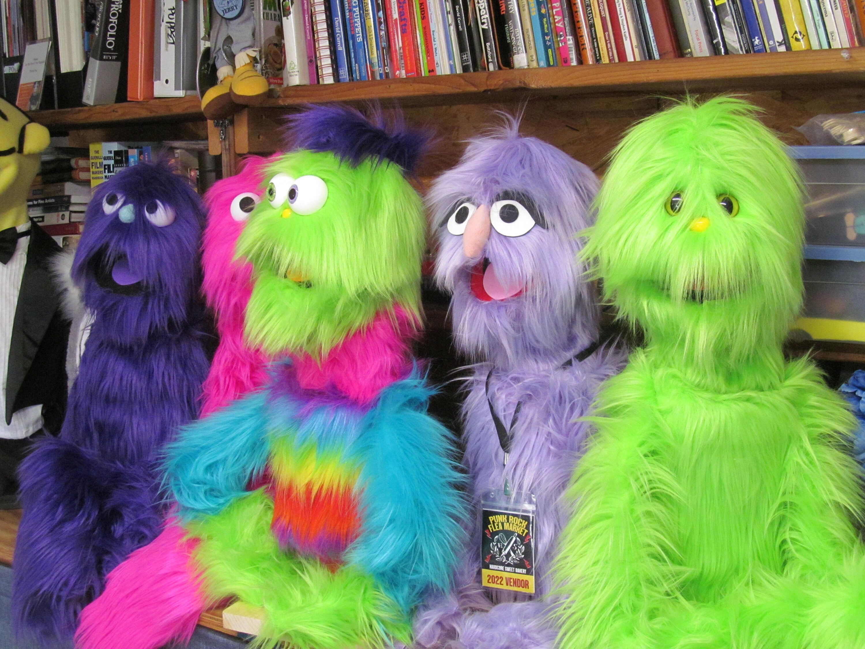 Bright Green Monster Puppet - Etsy