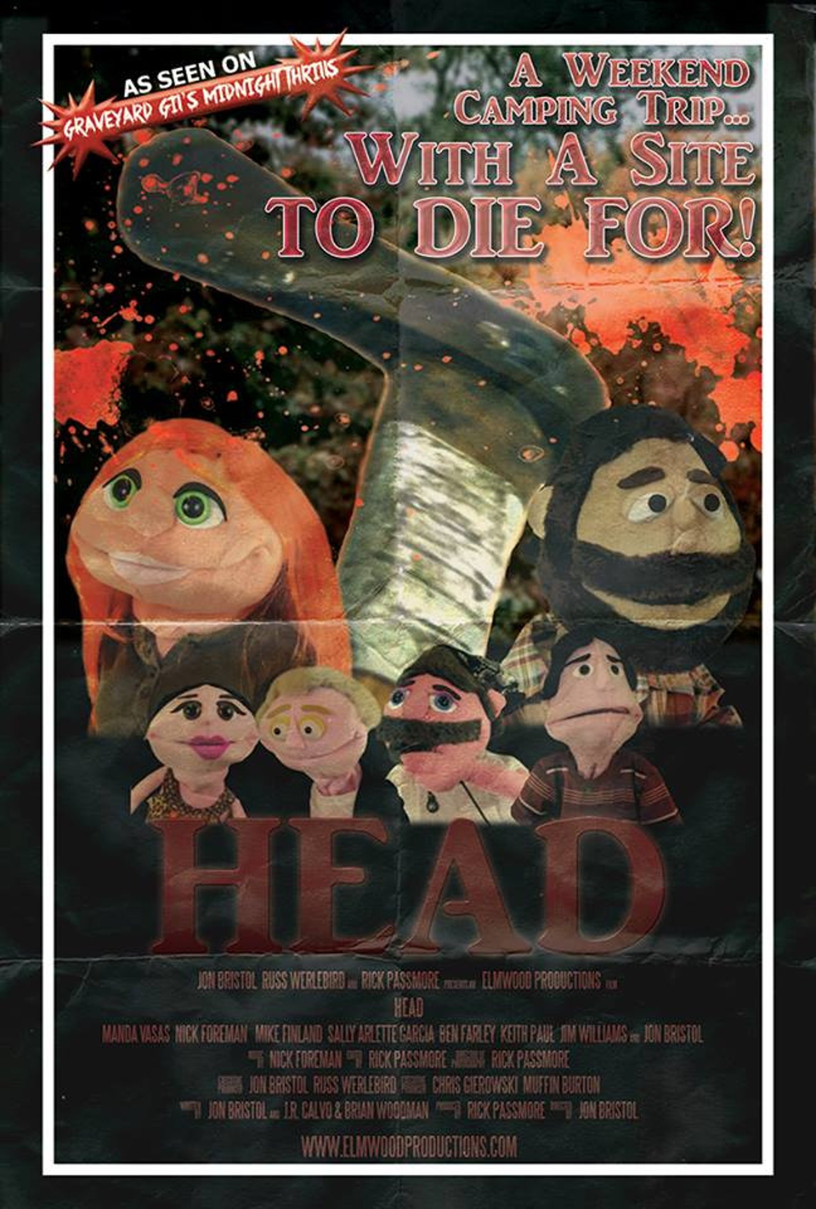 HEAD - All Puppet Horror/comedy Movie on DVD - Etsy