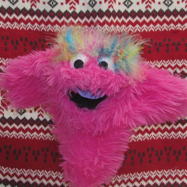 Pink Monster Puppet - Etsy