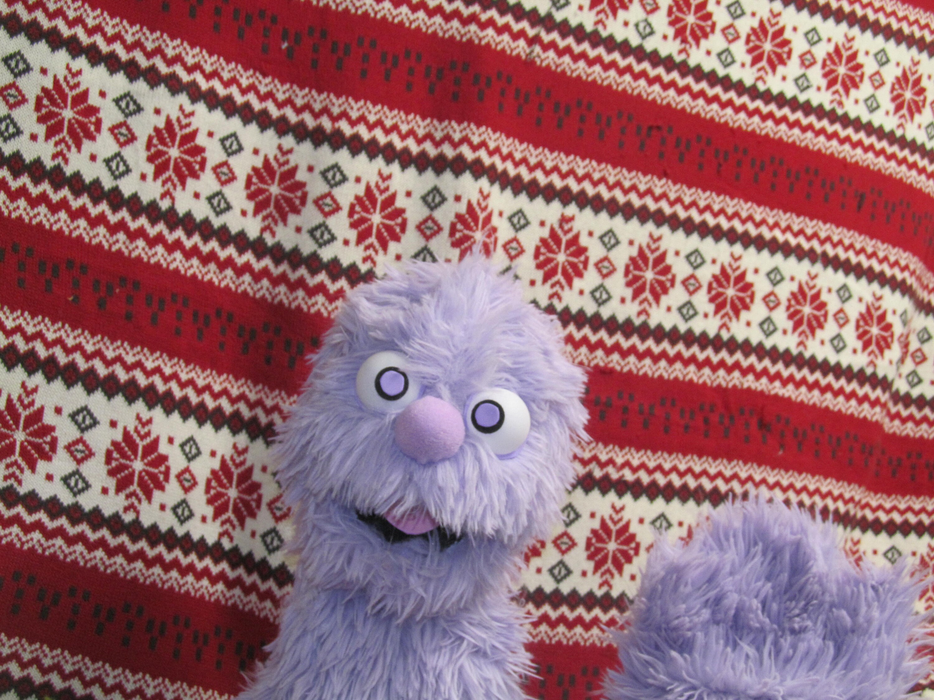 Lavender Monster Puppet One of a Kind - Etsy