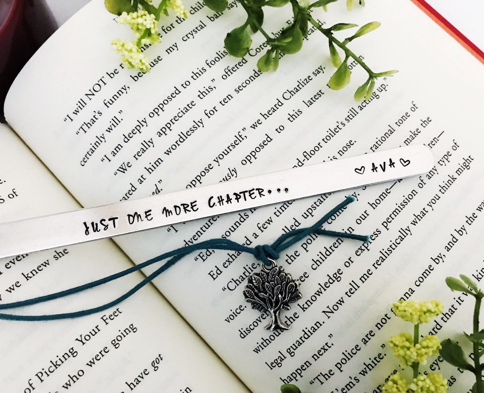 Personalized Bookmark: "just One More Chapter" - Book Club Gift - Etsy