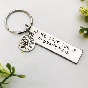 Grandma Keychain With Names, Mothers Day Gift for Great Grandma Nana ...