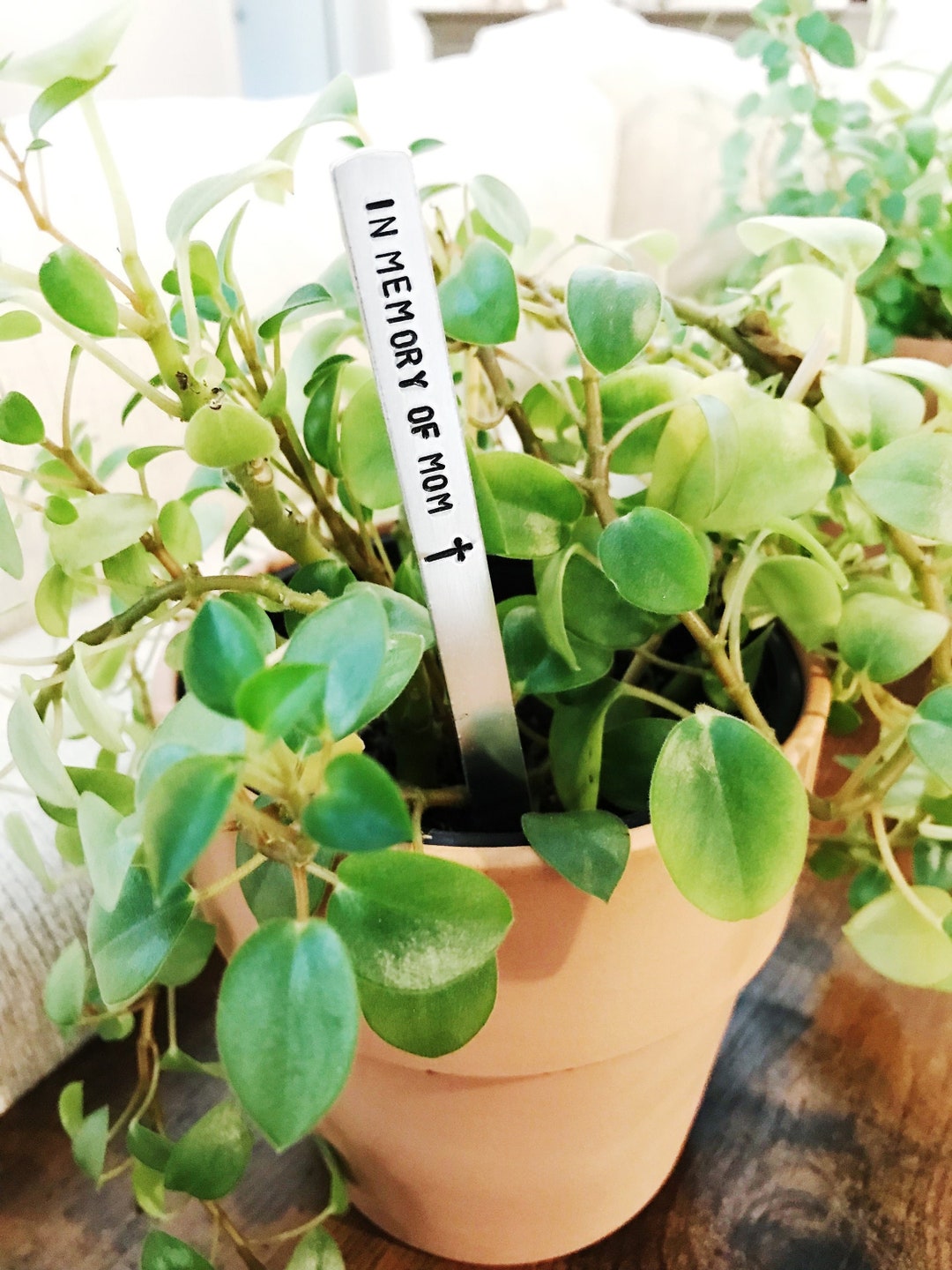 In Loving Memory of Mom Dad Plant Stake, Custom Memorial Garden Marker ...