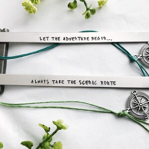 Let the Adventure Begin Custom Bookmark Graduation Gift for Her ...