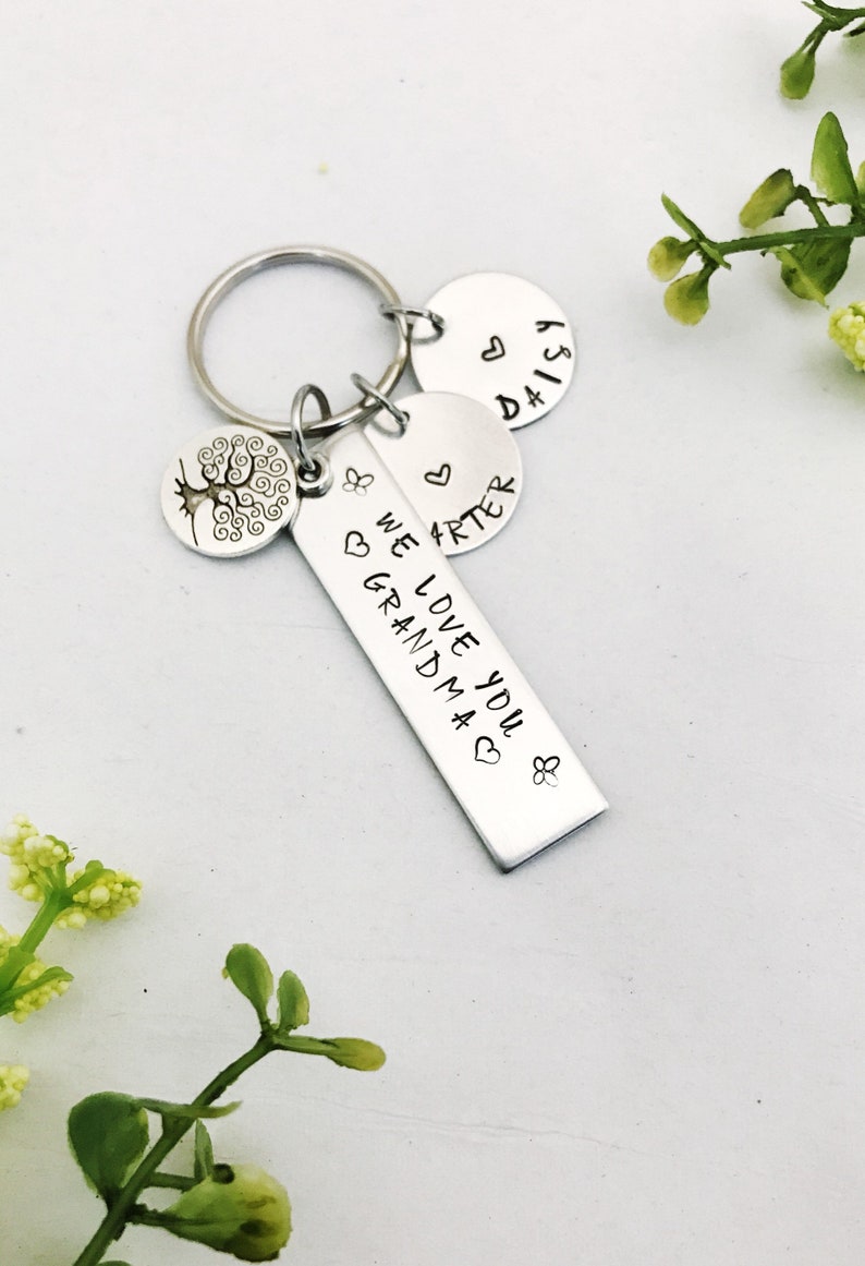 Grandma Keychain With Names Mothers Day Gift For Great | Etsy