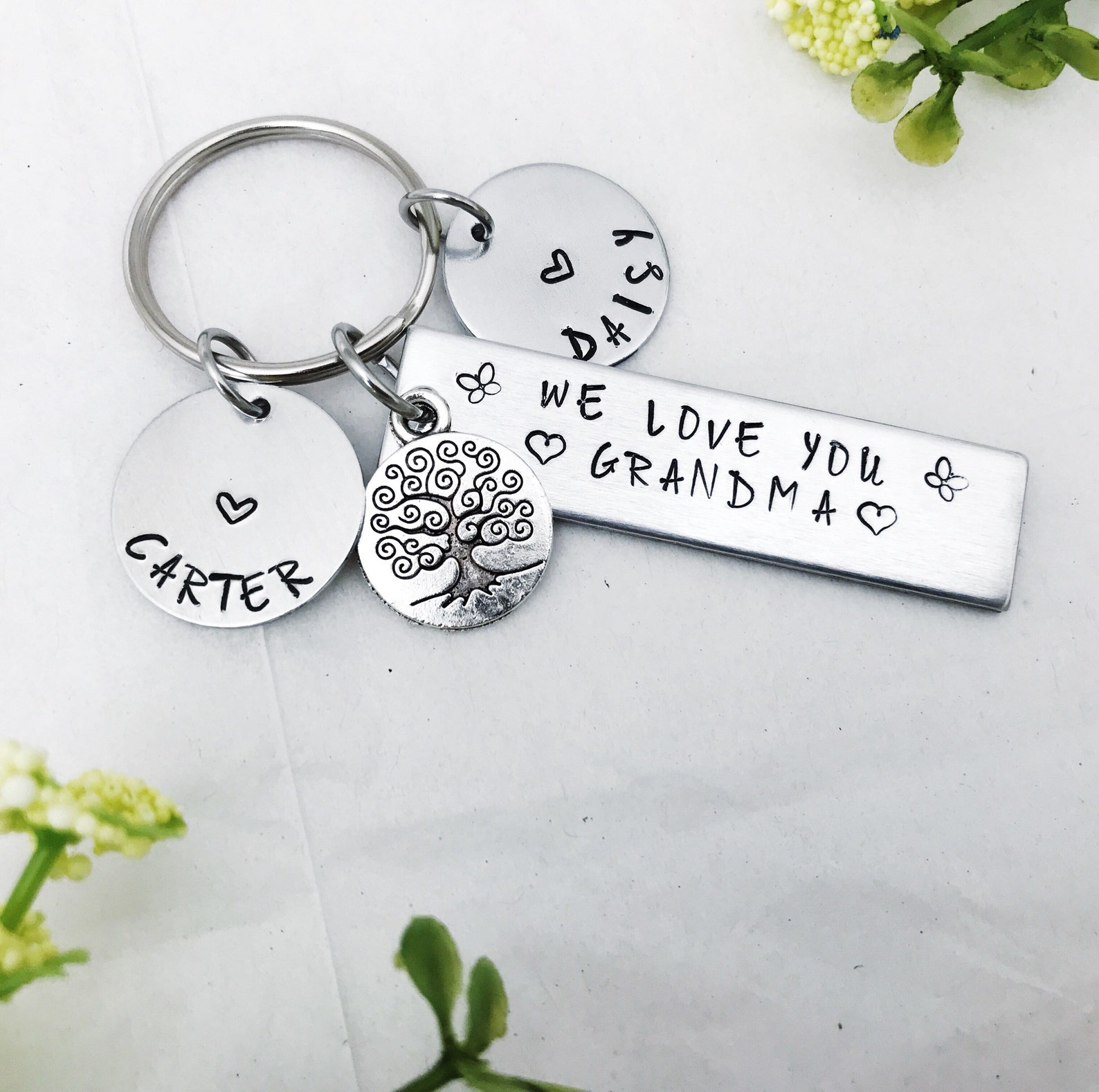 Grandma Keychain With Names Mothers Day Gift For Great | Etsy