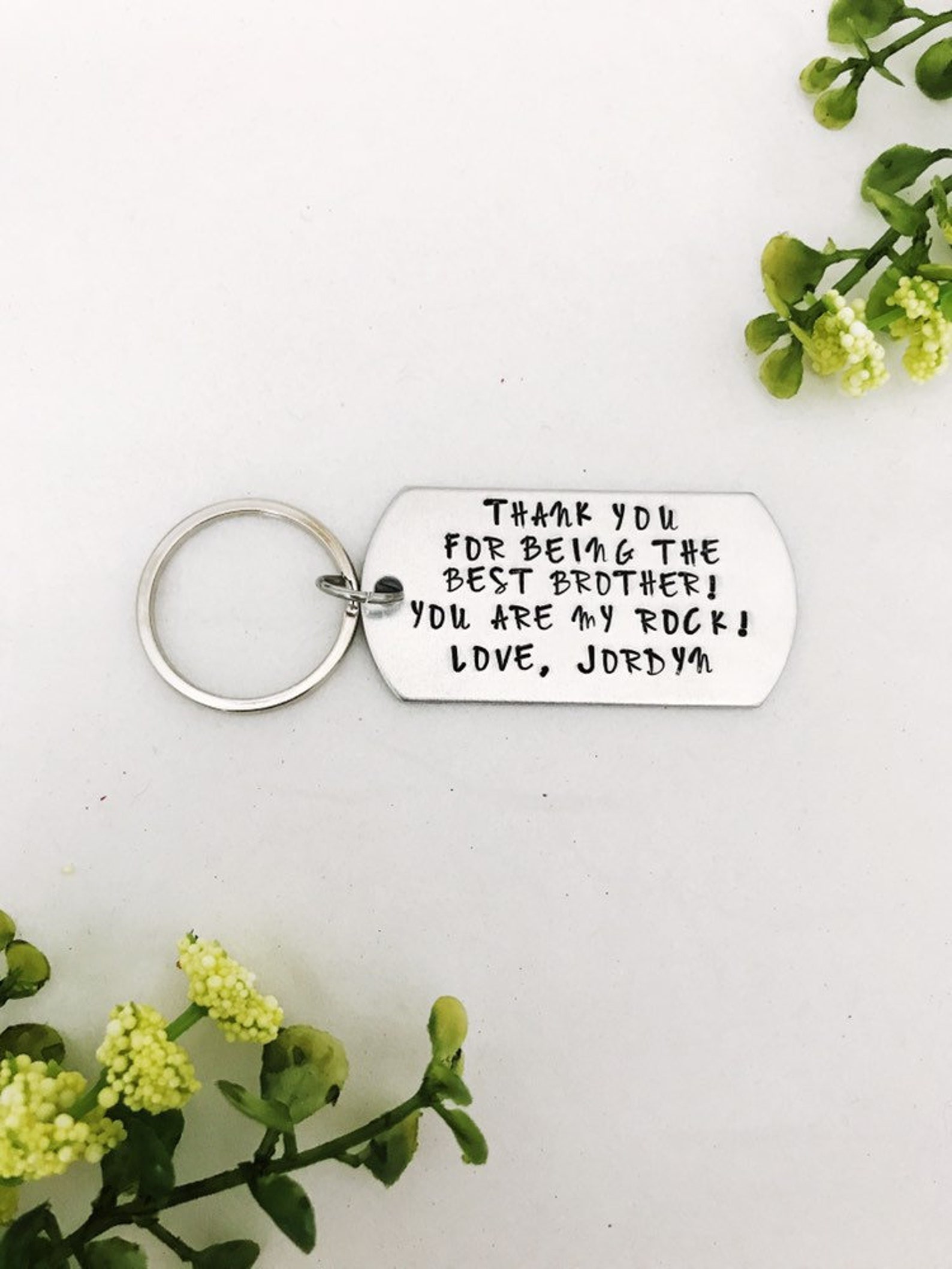 Brother Gift From Sister Custom Keychain Brother of the Bride - Etsy