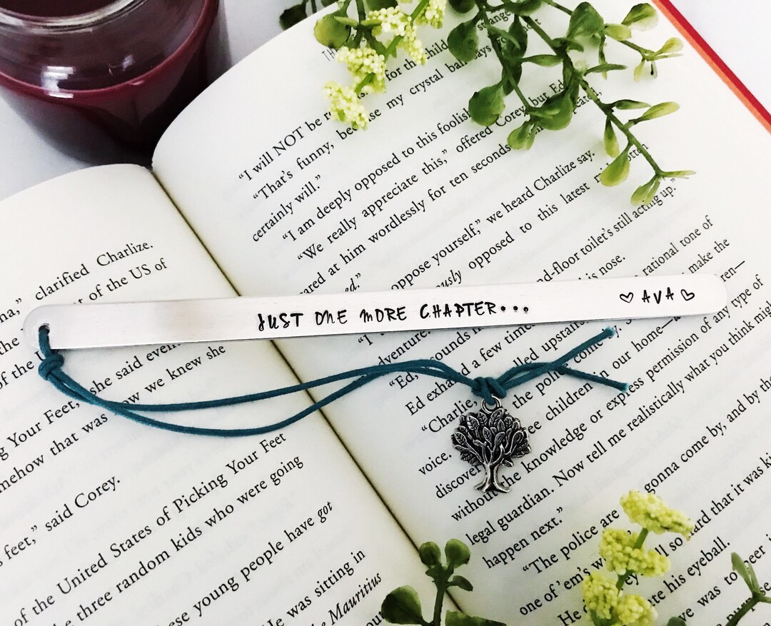 Personalized Bookmark: "just One More Chapter" - Book Club Gift - Etsy