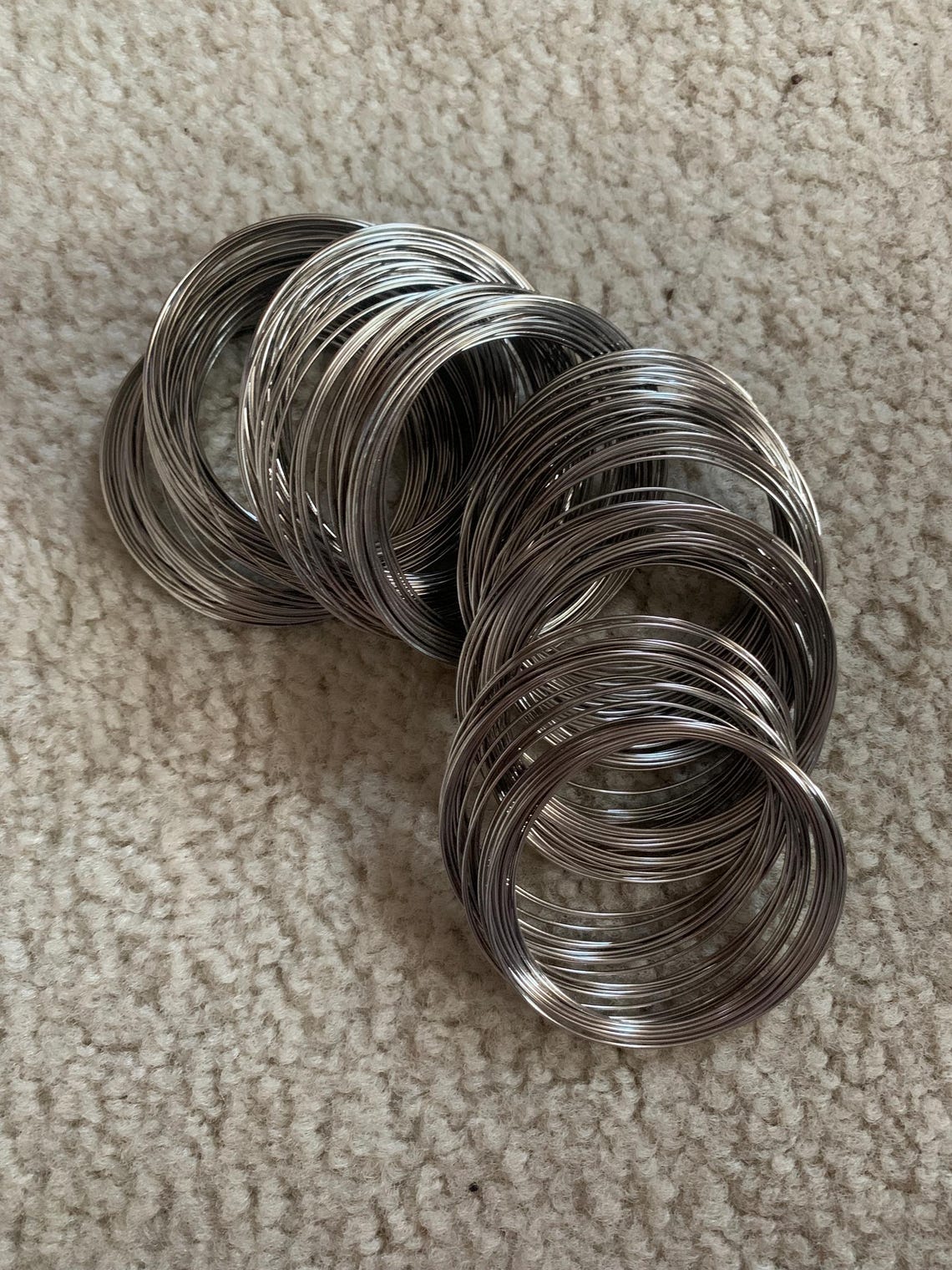 Silver Tone 24 Gauge Memory Wire - Etsy