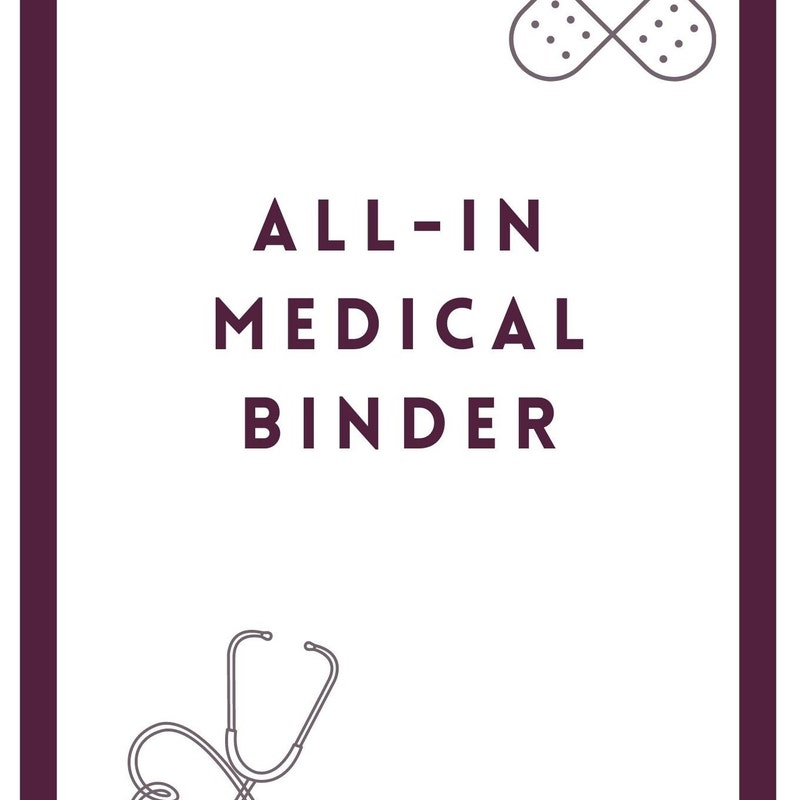 Medical Binder - Etsy