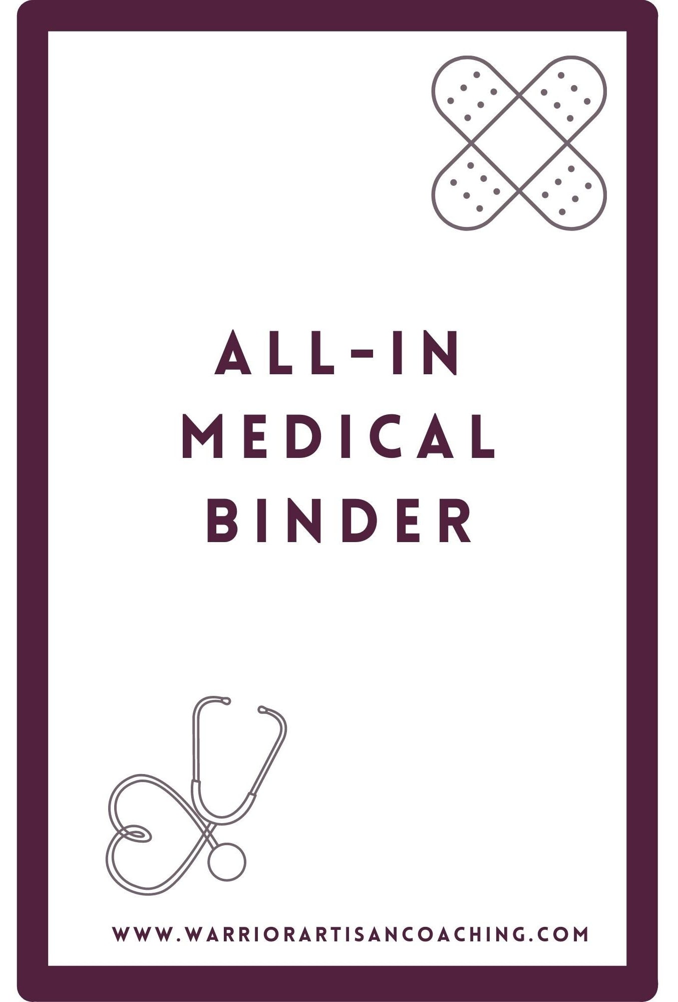 Medical Binder Adult Version - Etsy