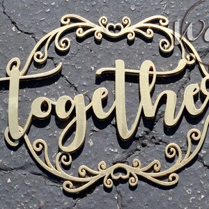 Better Together Bride Groom Chair Signs, 12in. Vintage Script Wedding ...