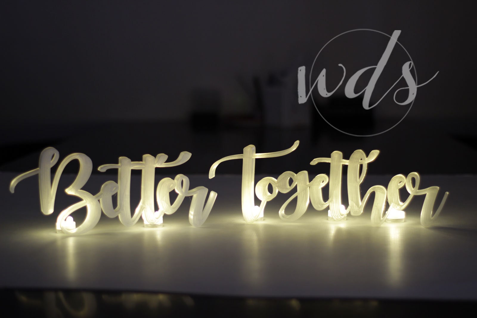 Better Together Lighted Sign 5 W/led TEALIGHTS | Etsy