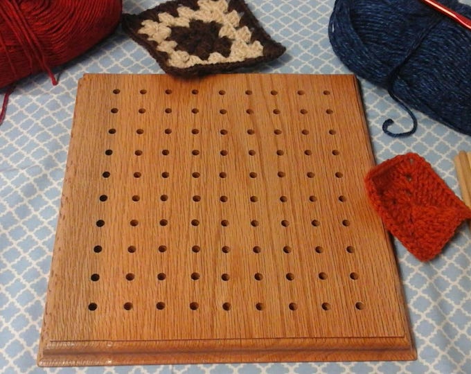 Crochet Wooden Blocking Board up to a 9 X 9 in Square Oak - Etsy