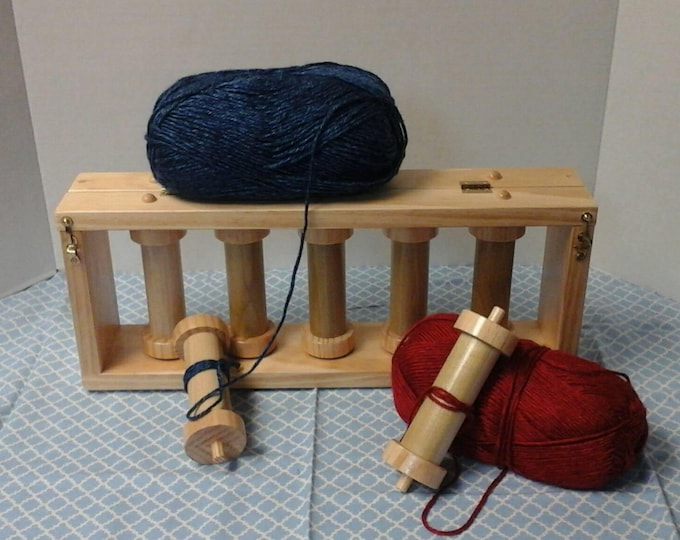 Handmade Wooden Yarn / Bobbin Holder for Graphghan 5 Spools - Etsy