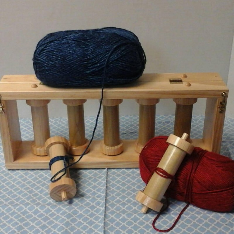 Wooden Bobbin Holder - Etsy