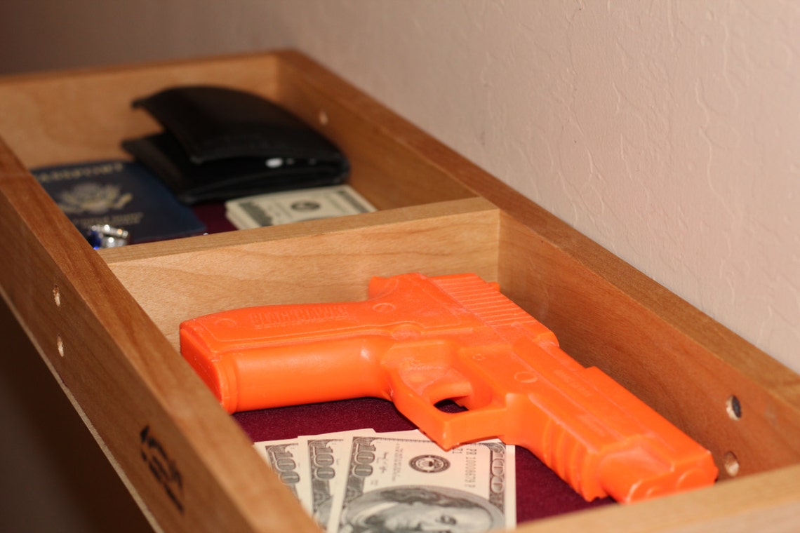 Wall shelf with Secret Compartment to Hide Your Valuables | Etsy