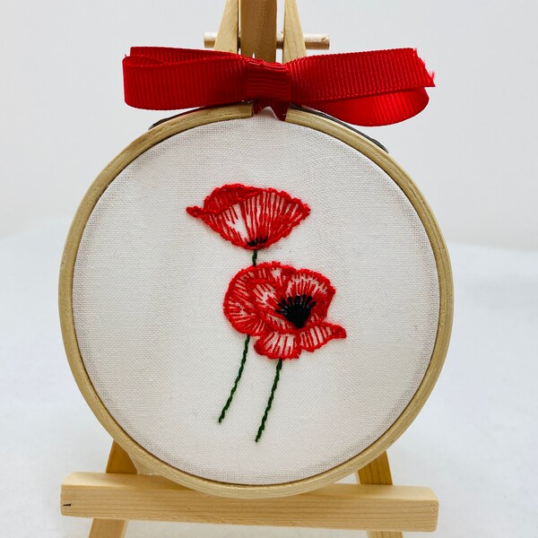 Poppy Embroidery - Etsy