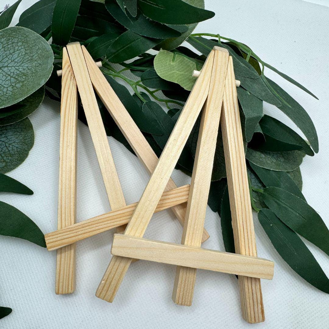 Mini Art Easels, Wooden Triangle Easels for Displaying Embroidery Hoops ...