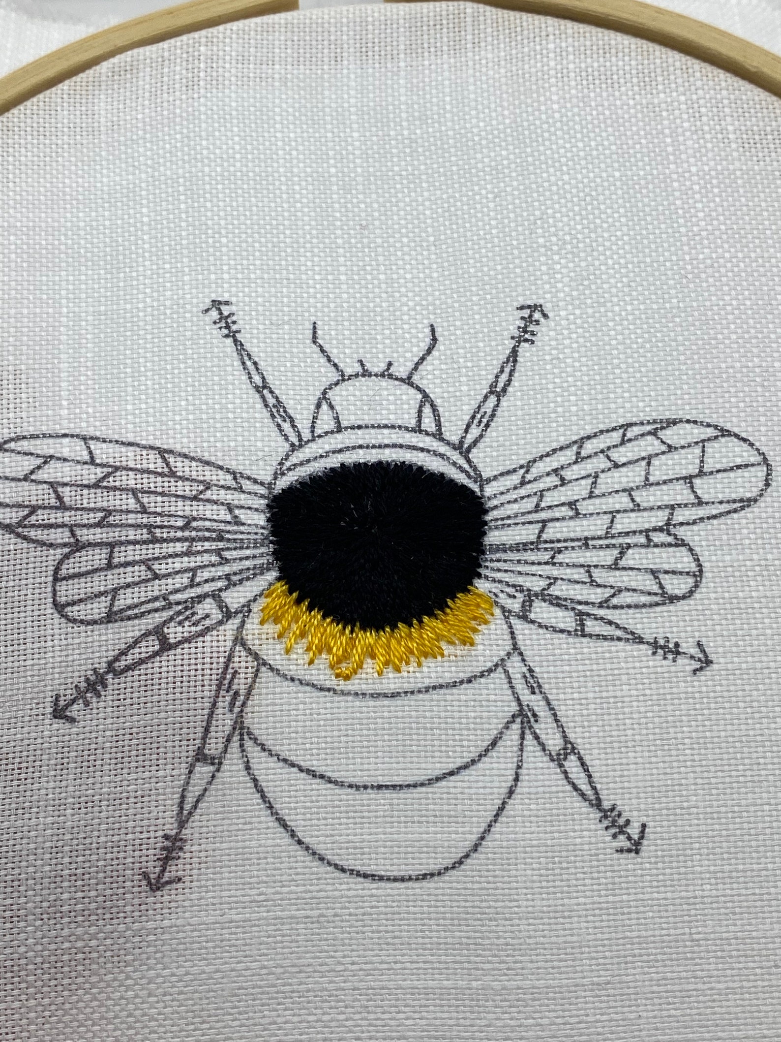 Bumble Bee PDF Embroidery Pattern PDF Downloadable Pattern - Etsy