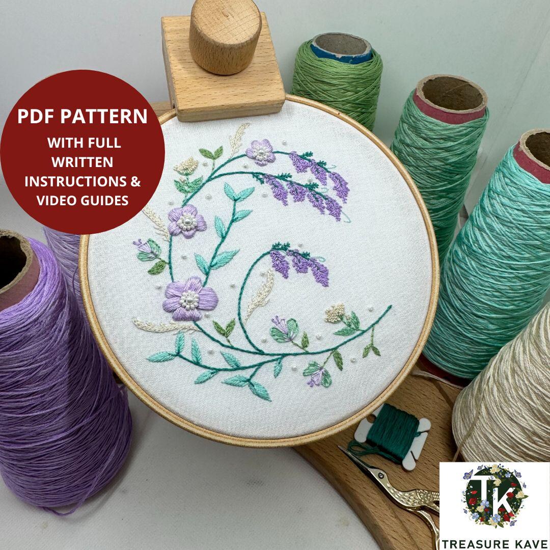 Penelope Bridgerton PDF Embroidery Pattern With Videos, PDF ...