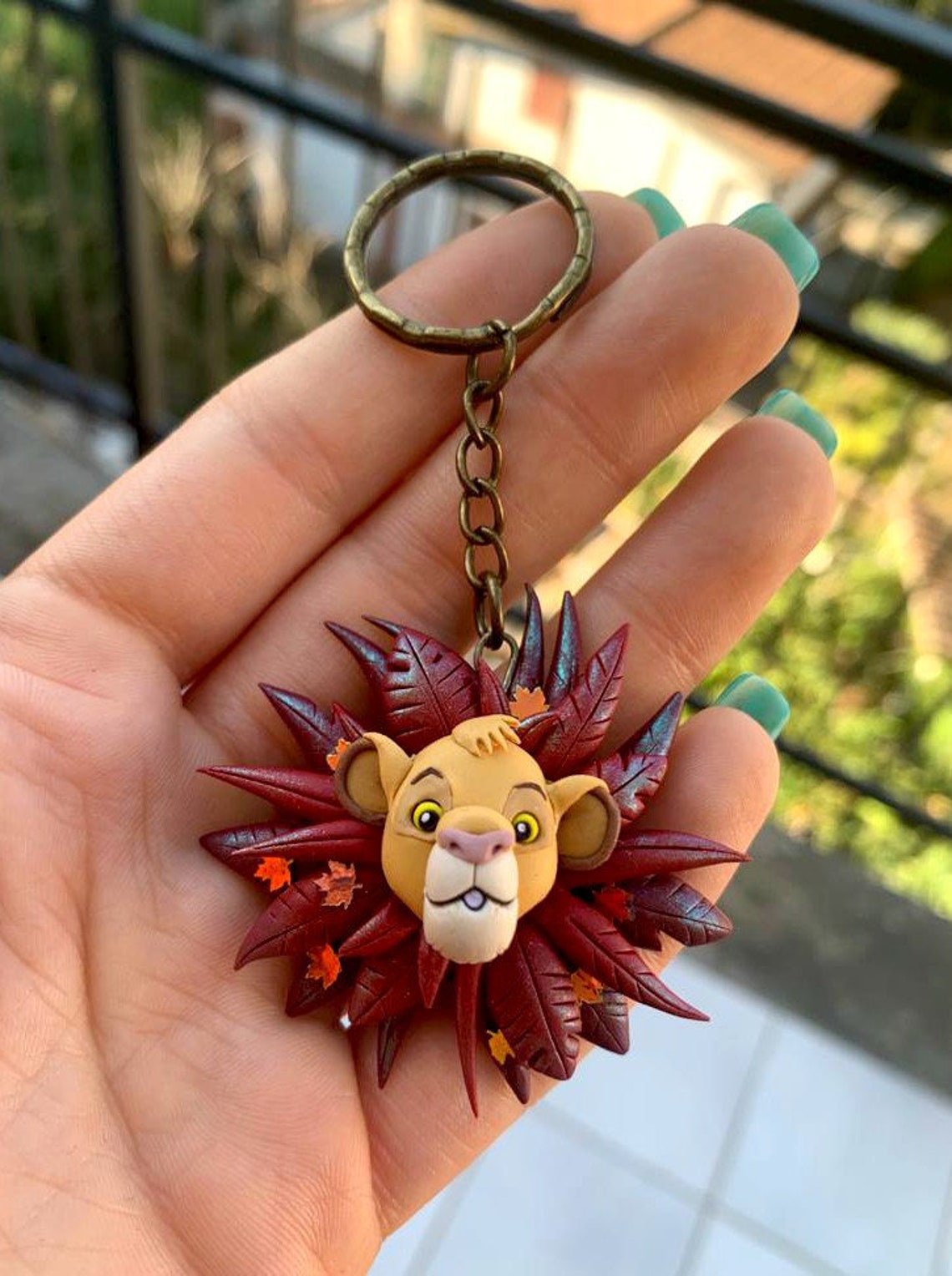 Handmade Necklace or Keychain - Charm Inspired by a Brave Lion Cub - Etsy