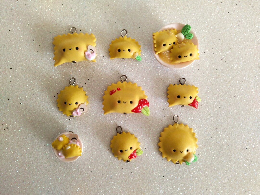 Ravioli Earrings - Fresh Pasta Filled Stuffed / Italian Food Kawaii ...