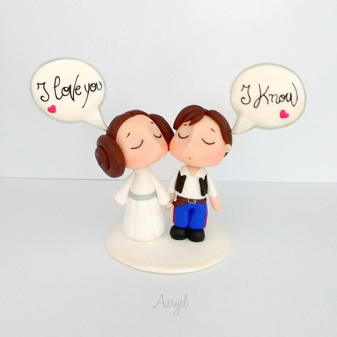 Galactic Wedding Cake Topper – Customizable Bride and Groom Figurines ...