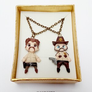 The Walking Dead FAN ART TWD Jesus Necklace Keychain or - Etsy